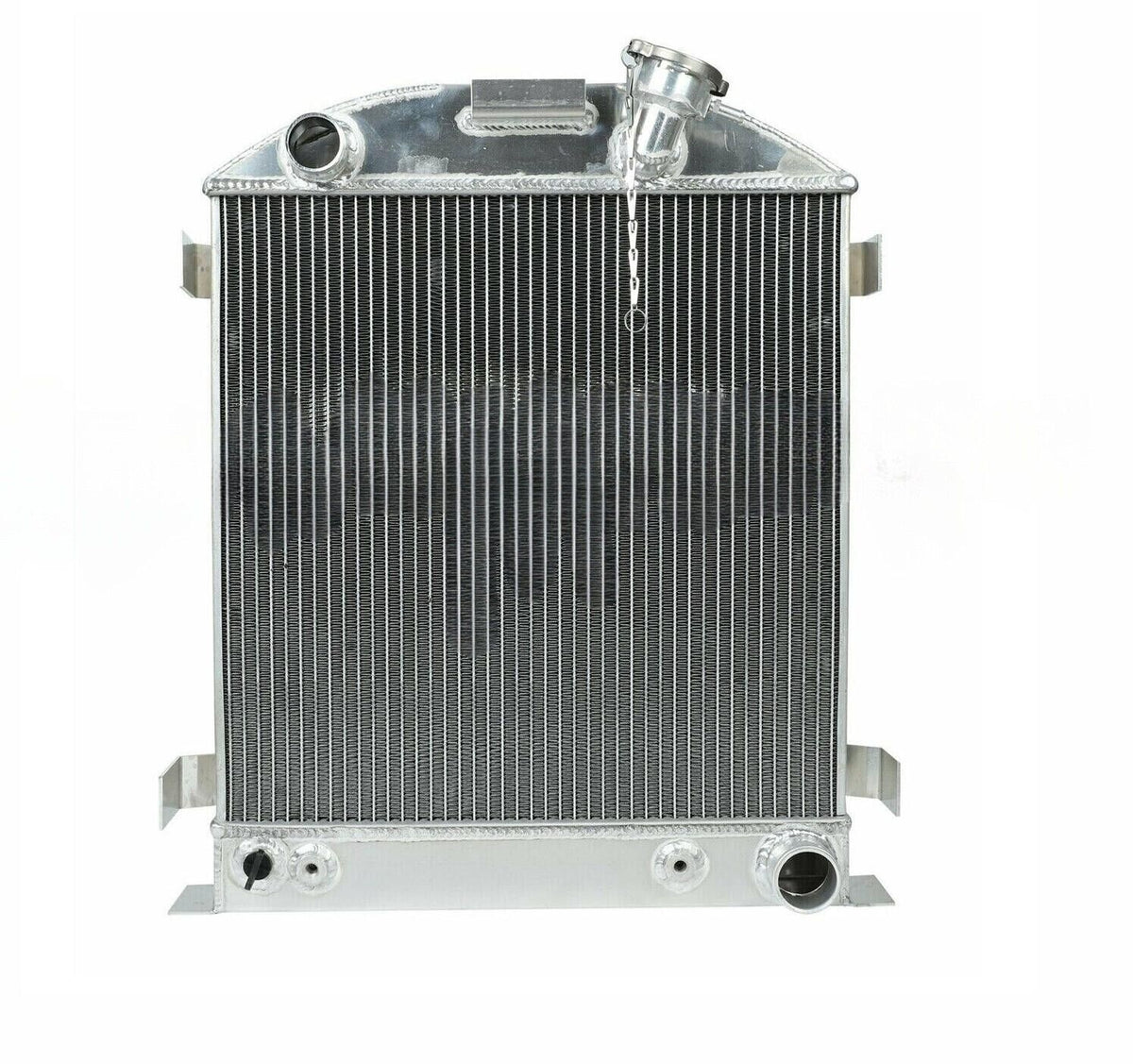NEW FOR 1932 FORD CHOPPED CHEVY ENGINE AT 32 aluminum radiator 1yr war ...