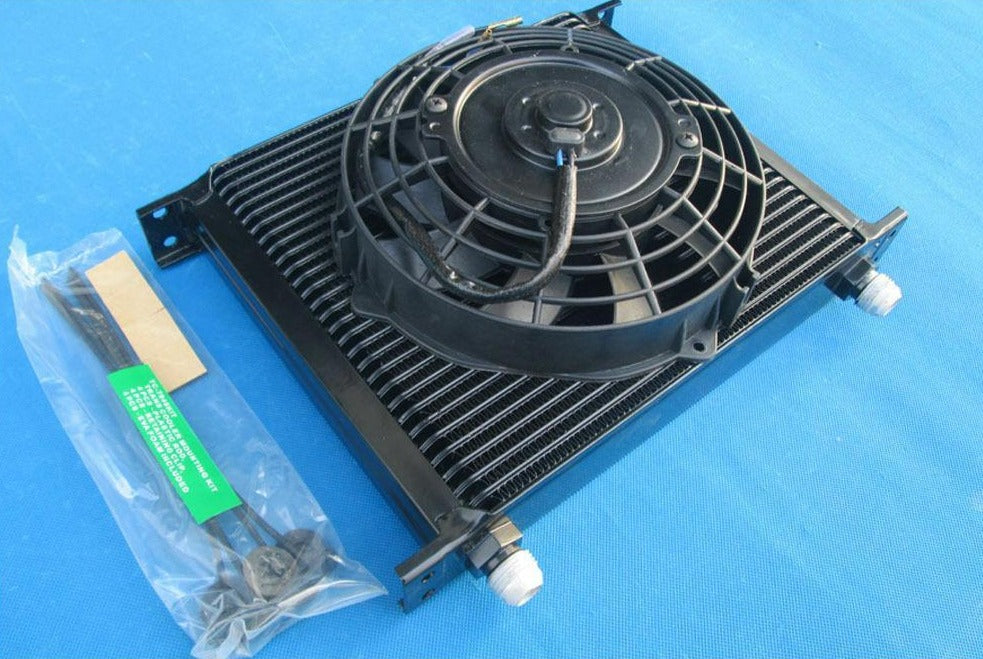 universal 30 row oilcooler 7" electric fan for japan tuning cars ...